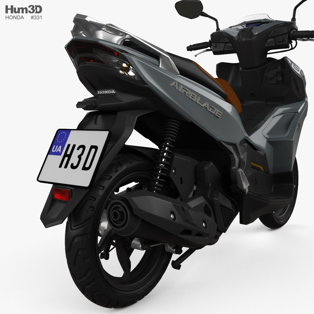 Honda AirBlade 150 2022 3D model - Download Motorcycle on 3DModels.org