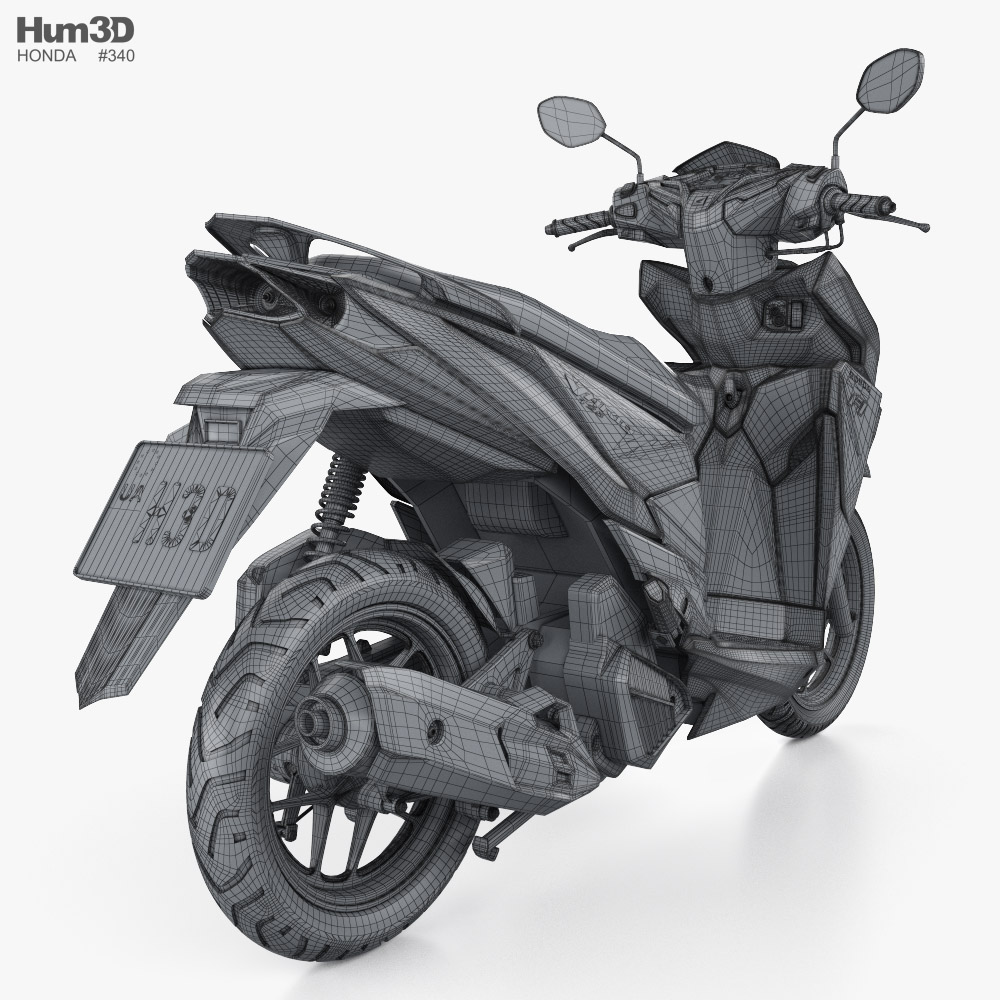 Honda Vario 125 2020 3D model - Download Motorcycle on 3DModels.org