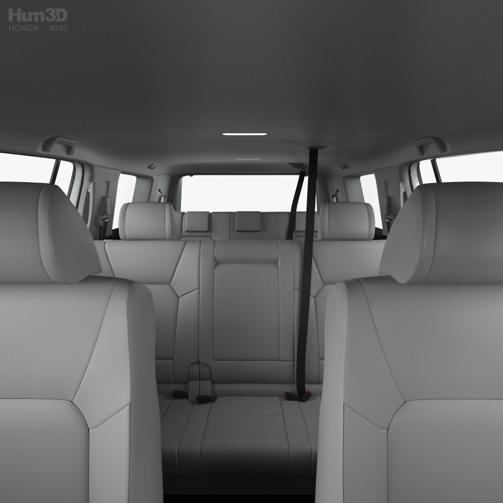 Honda Pilot with HQ interior and engine 2015 3D model - Download ...