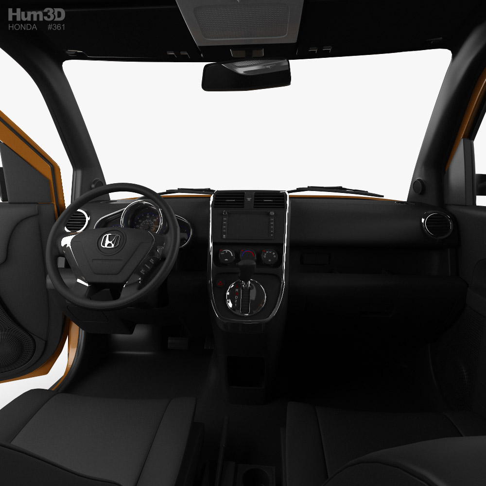Honda Element EX with HQ interior 2015 3D model - Download Crossover ...