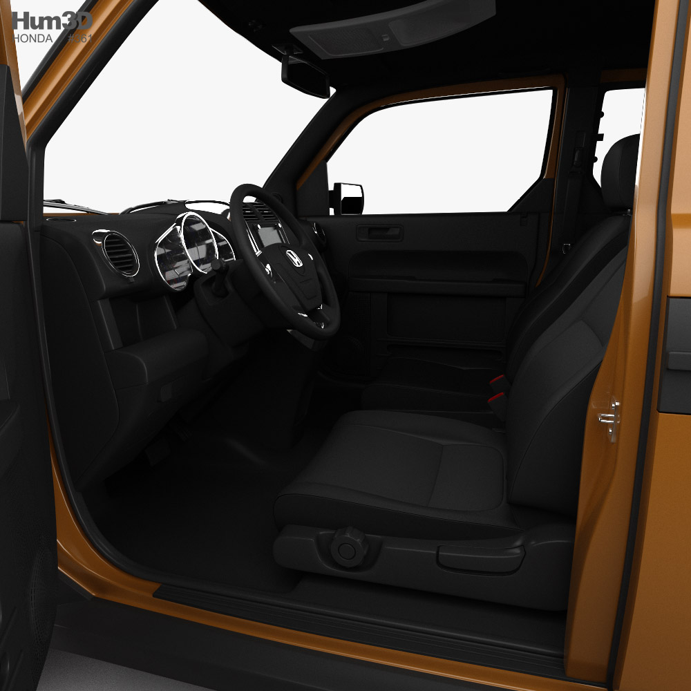 Honda Element EX with HQ interior 2015 3D model - Download Crossover ...