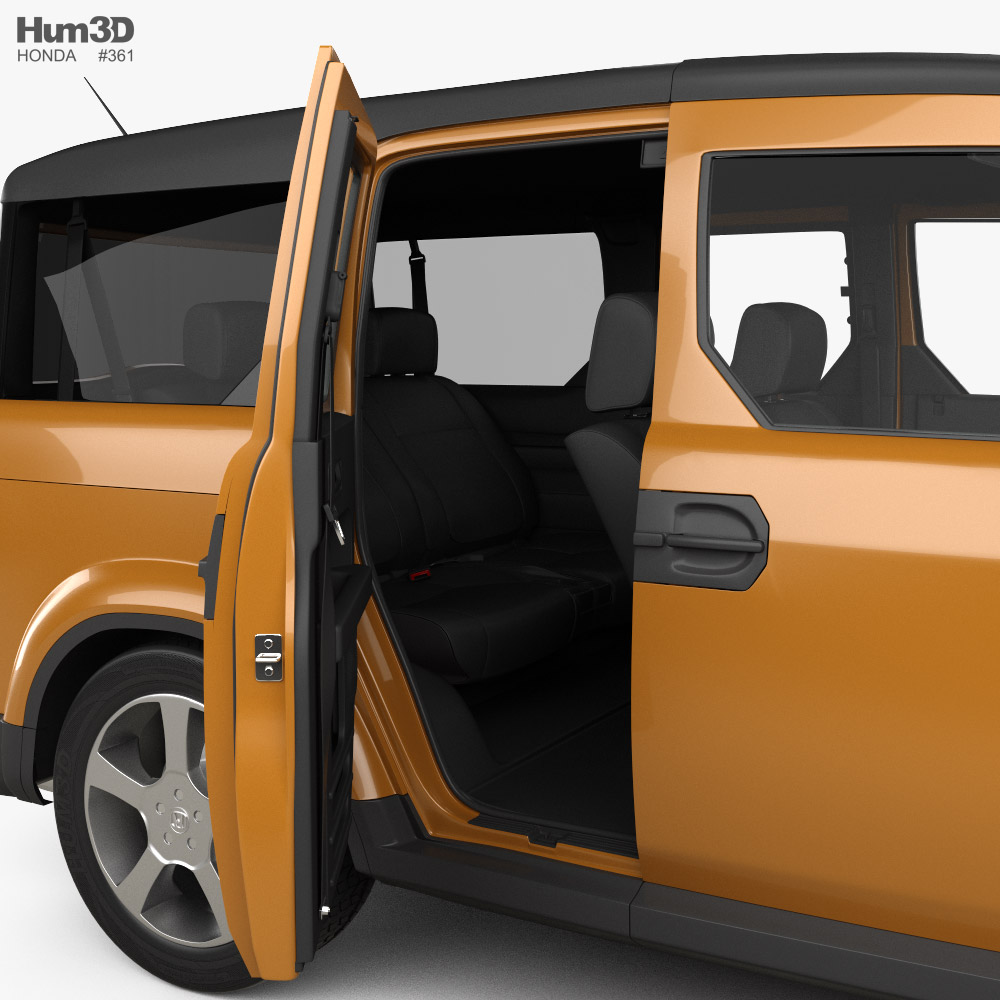 Honda Element EX with HQ interior 2015 3D model - Download Crossover ...