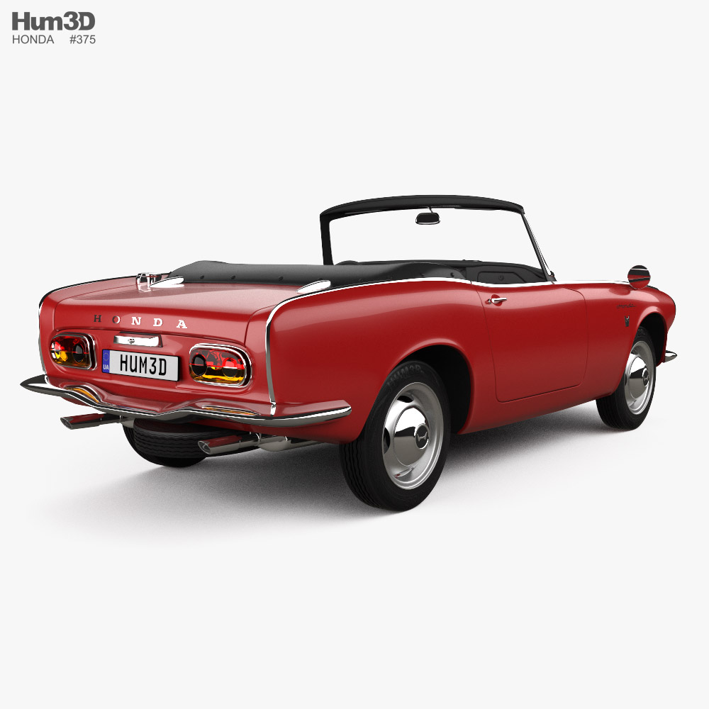 Honda S800 1971 3D model - Download Sports car on 3DModels.org