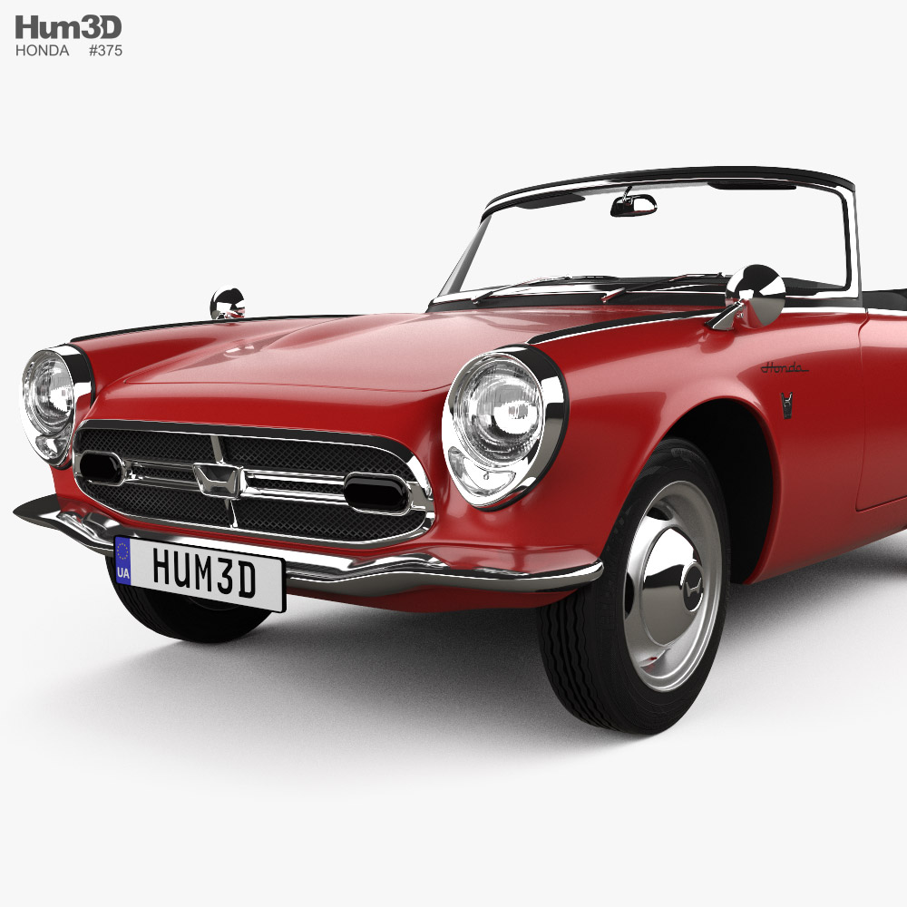 Honda S800 1971 3D model - Download Sports car on 3DModels.org