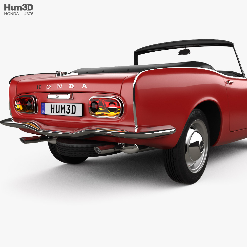 Honda S800 1971 3D model - Download Sports car on 3DModels.org