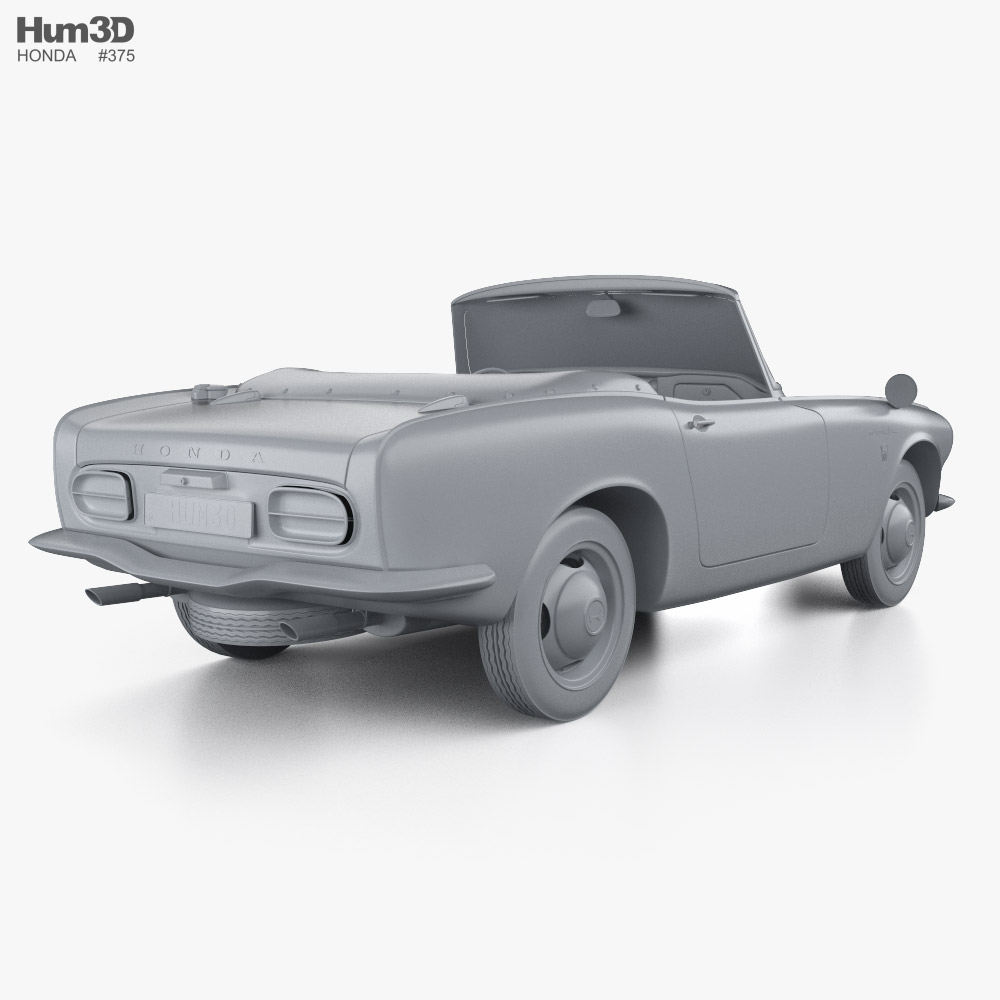 Honda S800 1971 3D model - Download Sports car on 3DModels.org