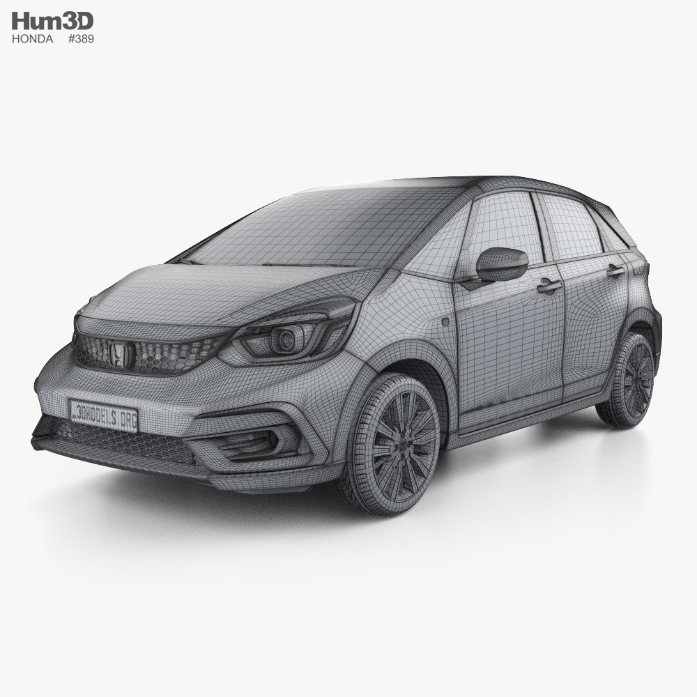 Honda Fit Sport 2024 3D model - Download Hatchback on 3DModels.org