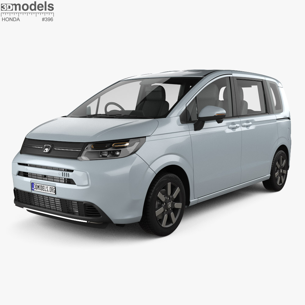 Honda Freed e HEV 2025 3D model - Download Van on 3DModels.org