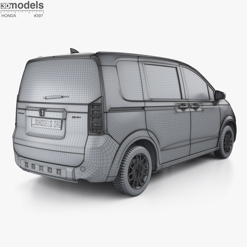Honda Freed e HEV Crosstar 2025 3D modeli - İndir Van üzerinde 3DModels.org