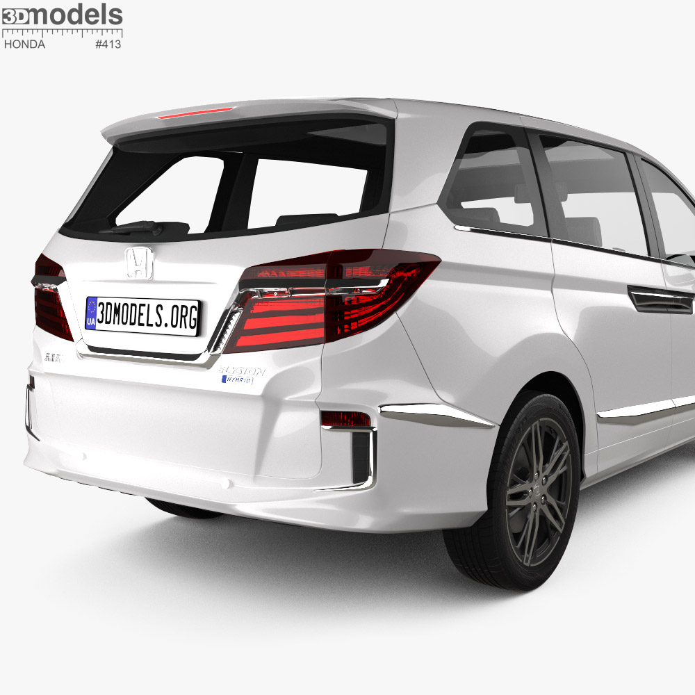 Honda Elysion hybrid CN-spec 2019 3D model - Download Van on 3DModels.org