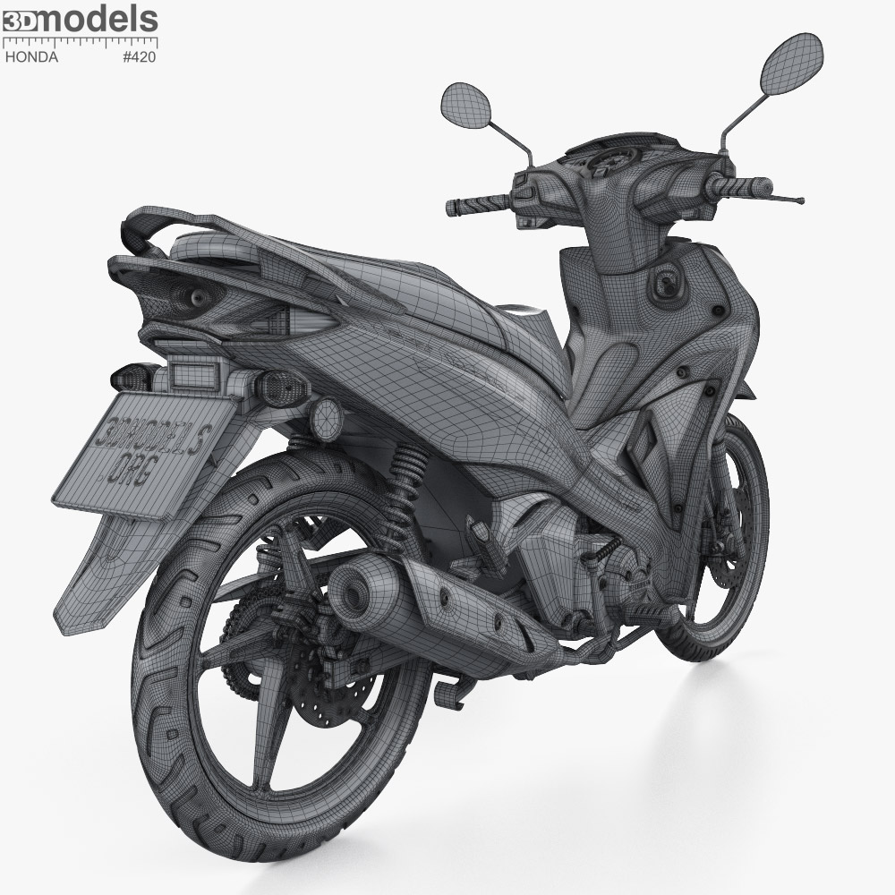 Honda Wave 125 2023 Modelo 3D - Descargar Motocicletas activado ...