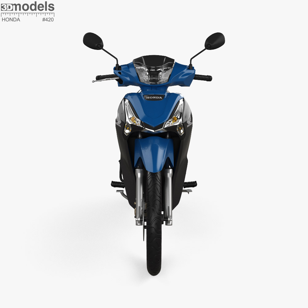 Honda Wave 125 2023 3D model - Download Motorcycle on 3DModels.org