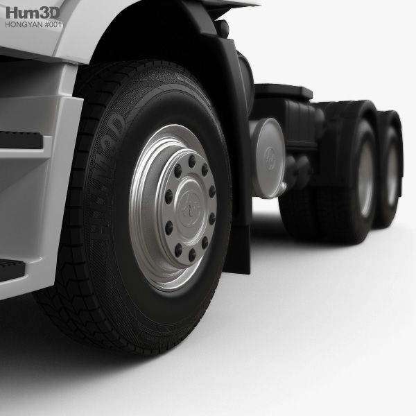 Hongyan Genlyon 380 Tractor Truck 2017 3D model - Download Truck on ...