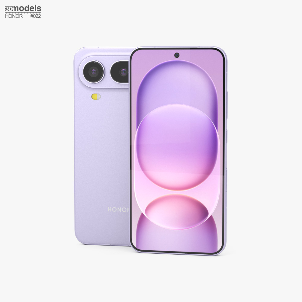 Honor Magic8 Pro Air Purple 3D model - Download Phones on 3DModels.org