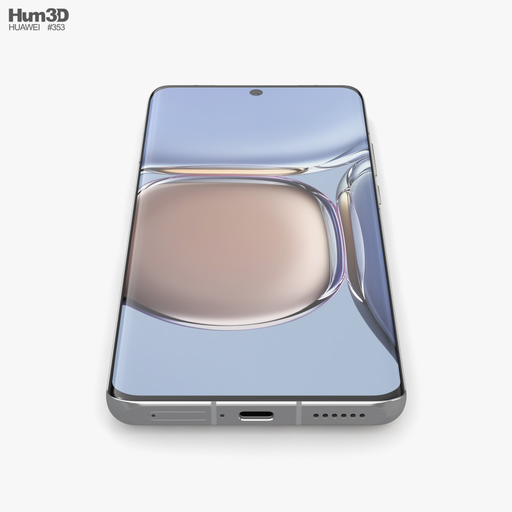 Huawei P50 Pro White 3D model - Download Phones on 3DModels.org