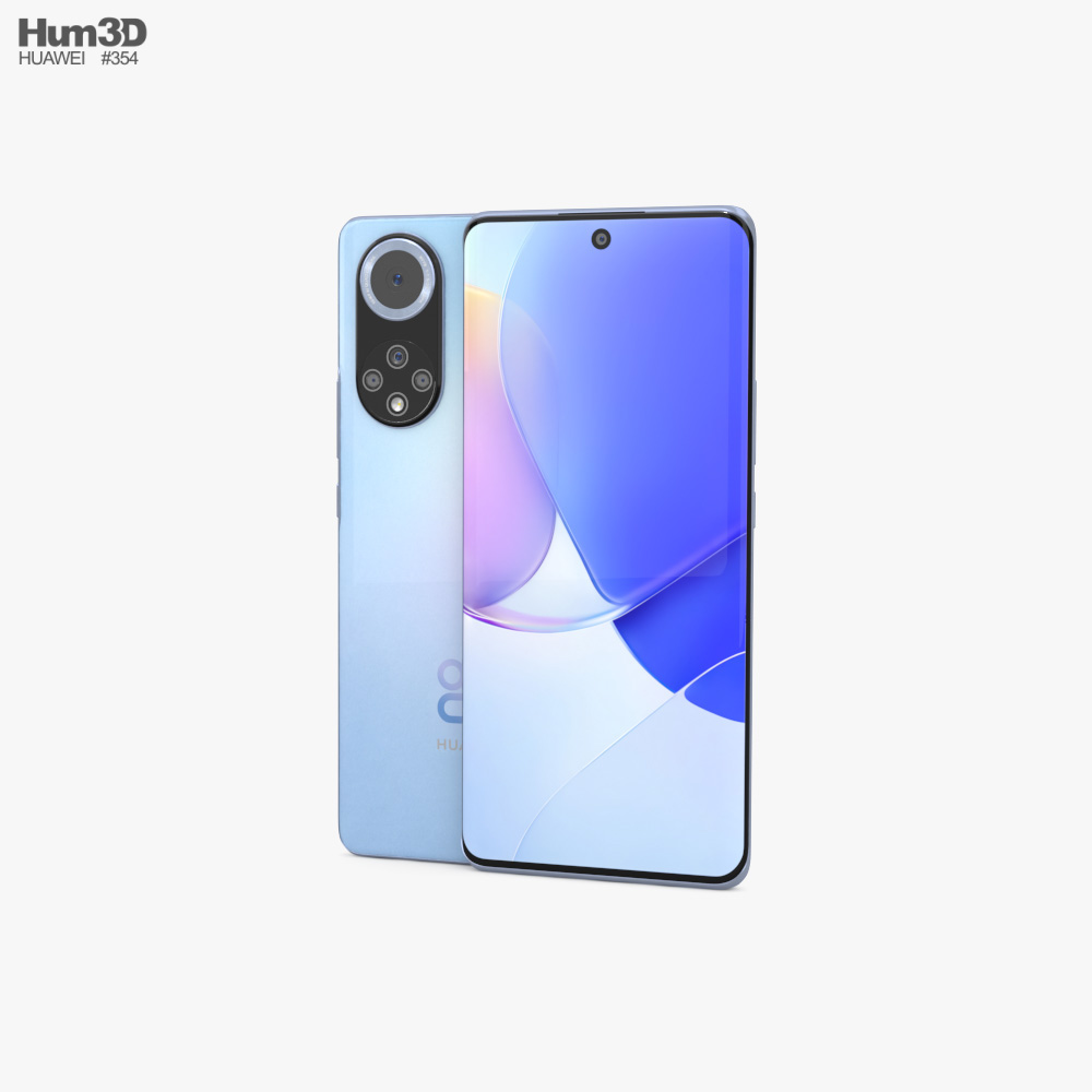 Huawei Nova 9 Starry Blue 3D model - Download Phones on 3DModels.org