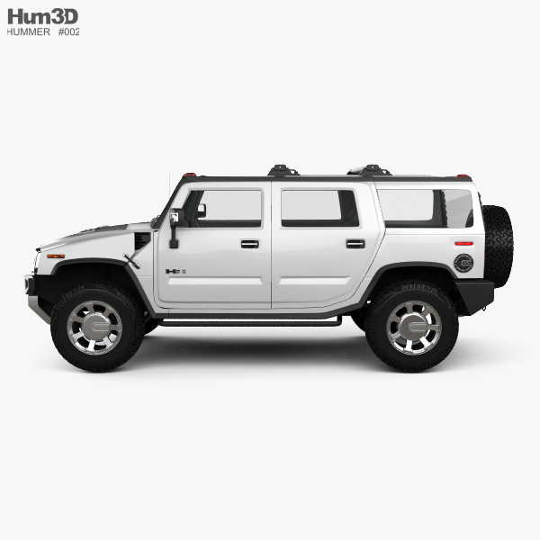 Hummer H2 2014 3D model - Download Crossover SUV on 3DModels.org