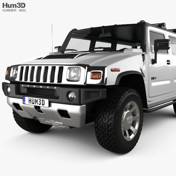 Hummer H2 2014 3D model - Download Crossover SUV on 3DModels.org