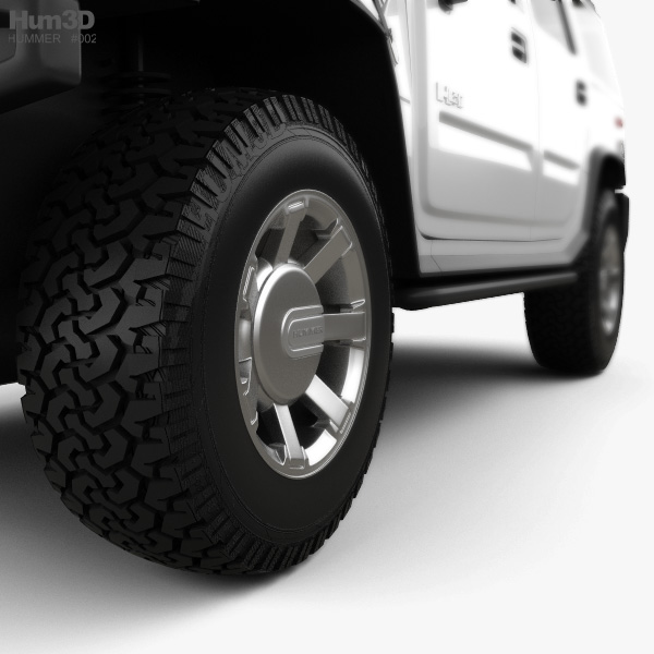 Hummer H2 2014 3D model - Download Crossover SUV on 3DModels.org