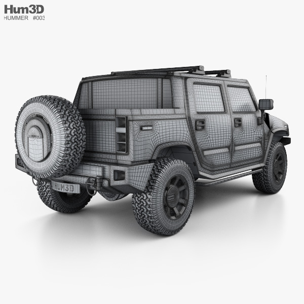 Hummer H2 SUT 2014 3D model - Download Pickup on 3DModels.org