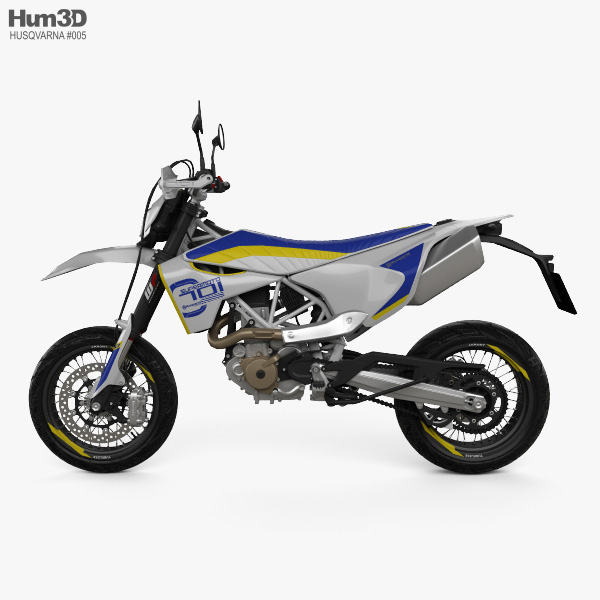 Husqvarna 701 Supermoto 2017 3D model - Download Motorcycle on 3DModels.org