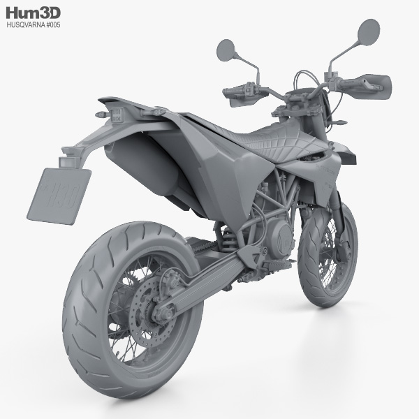 Husqvarna 701 Supermoto 2017 3D model - Download Motorcycle on 3DModels.org