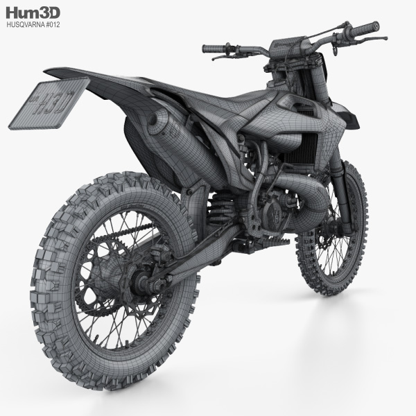 Husqvarna TC 250 2020 3D model - Download Motorcycle on 3DModels.org