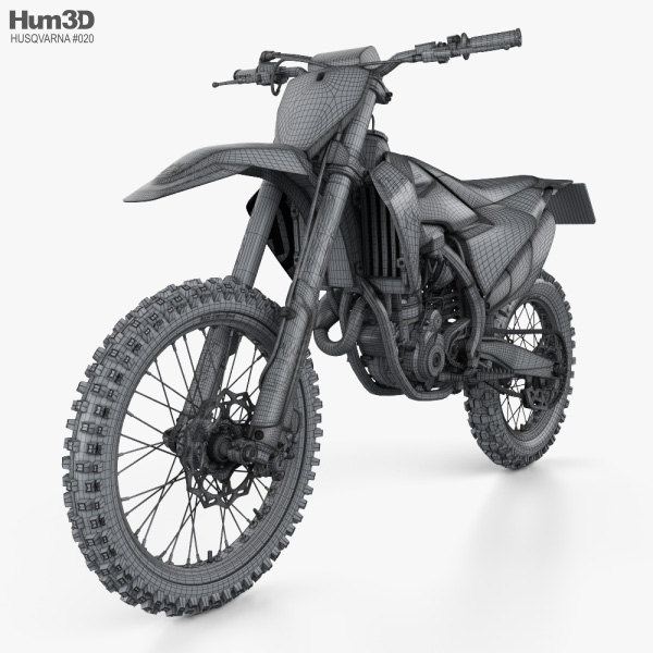 Husqvarna FC 350 2020 3D model - Download Motorcycle on 3DModels.org