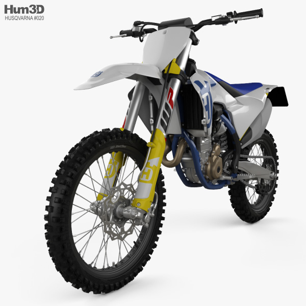 Husqvarna FC 350 2020 3Dモデル - ダウンロード モーターサイクル on 3DModels.org