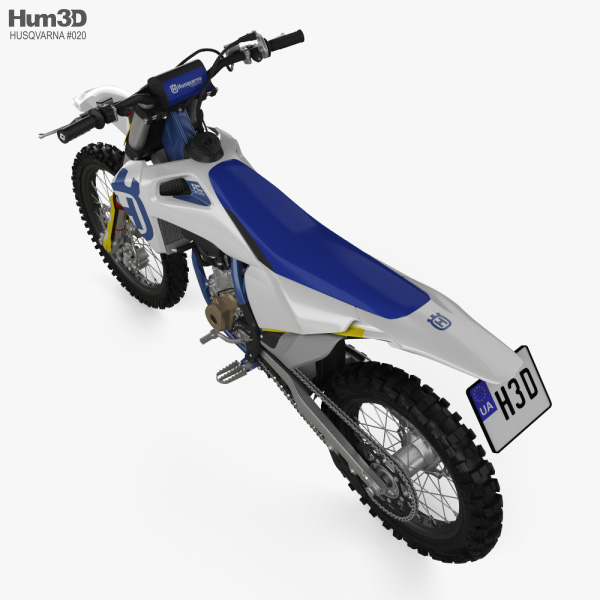 Husqvarna FC 350 2020 3D model - Download Motorcycle on 3DModels.org