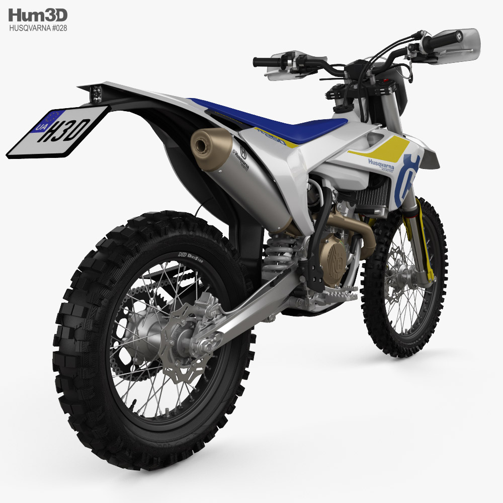 Husqvarna FE250 2019 3D 모델 - 다운로드 모터사이클 on 3DModels.org