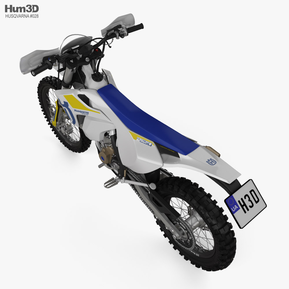Husqvarna FE250 2019 3D 모델 - 다운로드 모터사이클 on 3DModels.org