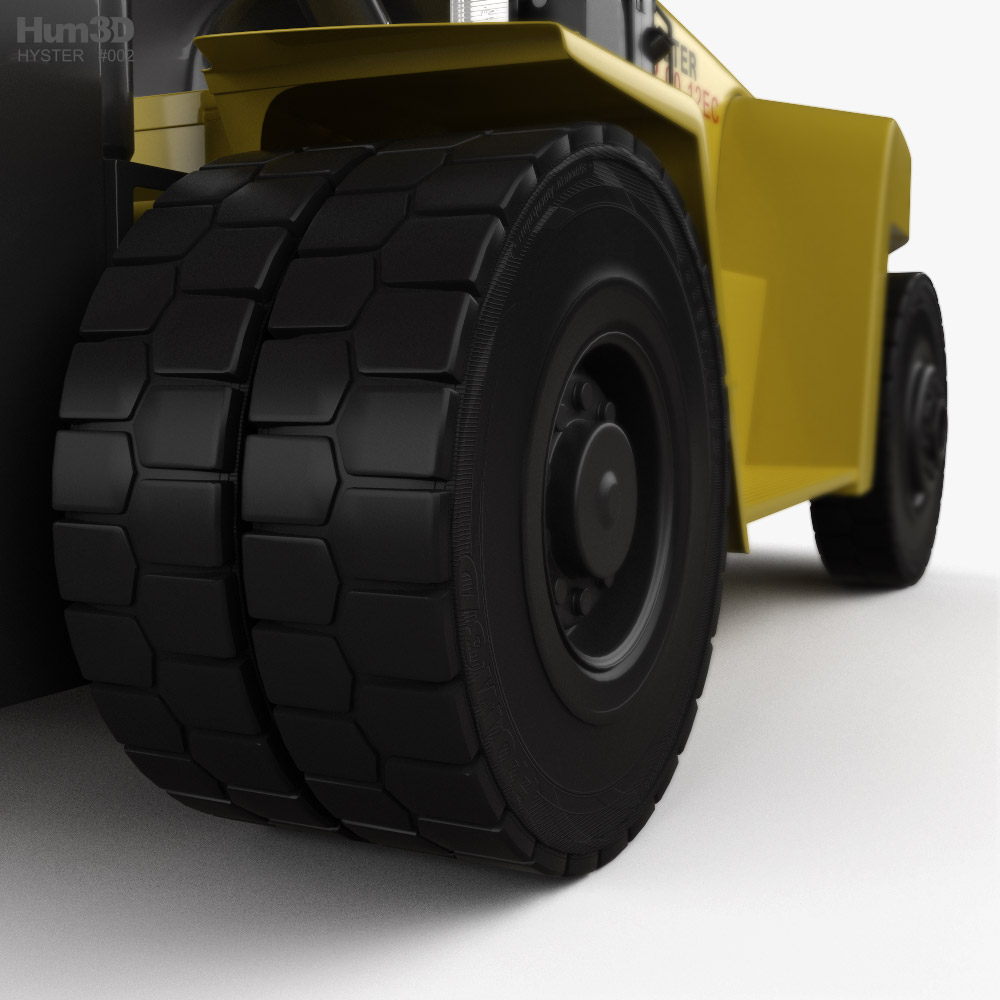 Hyster H10 Forklift with Shipping Container 2018 3D model - Download ...