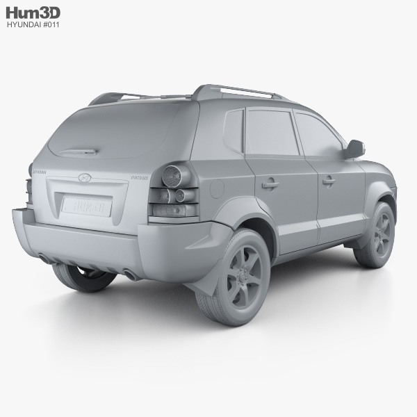 Hyundai Tucson 2009 3D model - Download Crossover SUV on 3DModels.org
