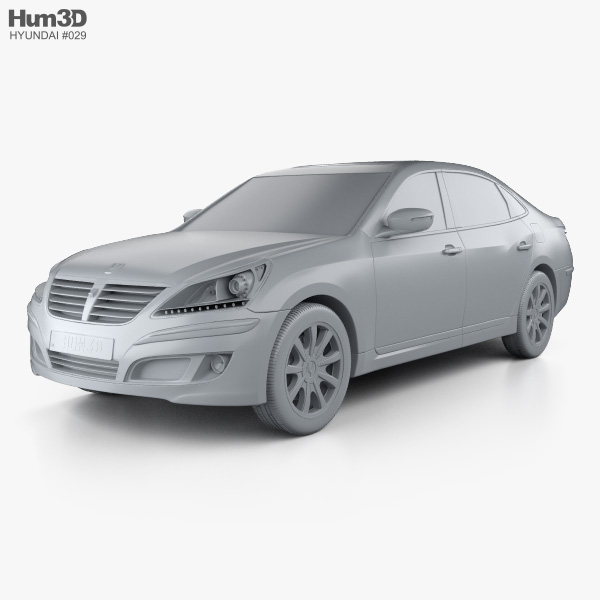 Hyundai Equus (Centennial) 2014 3D model - Download Sedan on 3DModels.org