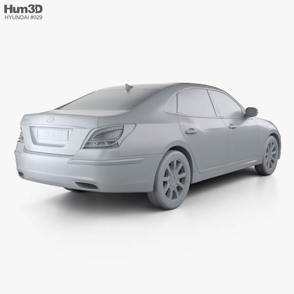 Hyundai Equus (Centennial) 2014 3D model - Download Sedan on 3DModels.org