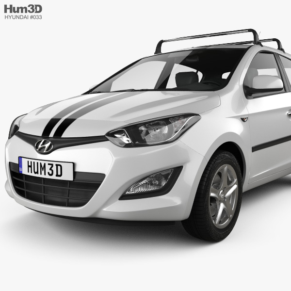 Hyundai i20 5-door 2015 3D model - Download Hatchback on 3DModels.org