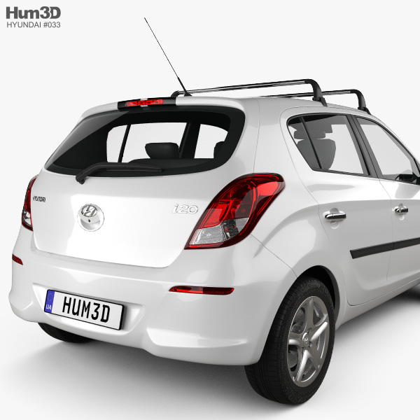 Hyundai i20 5-door 2015 3D model - Download Hatchback on 3DModels.org