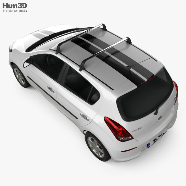 Hyundai i20 5-door 2015 3D model - Download Hatchback on 3DModels.org