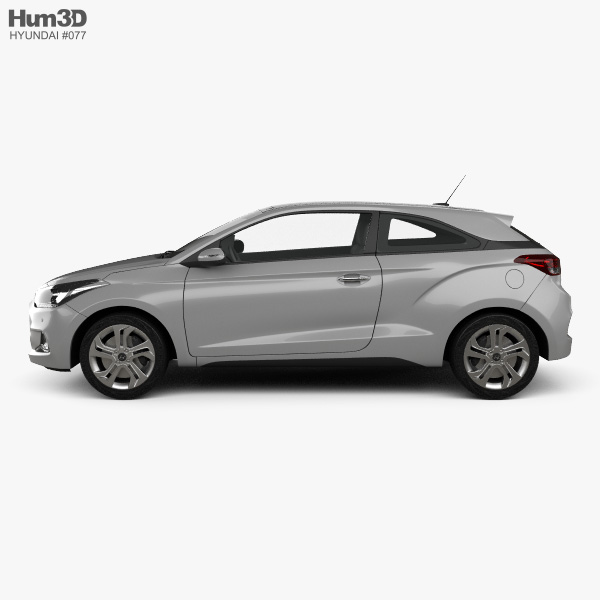 Hyundai i20 Coupe 2015 3D model - Download Hatchback on 3DModels.org