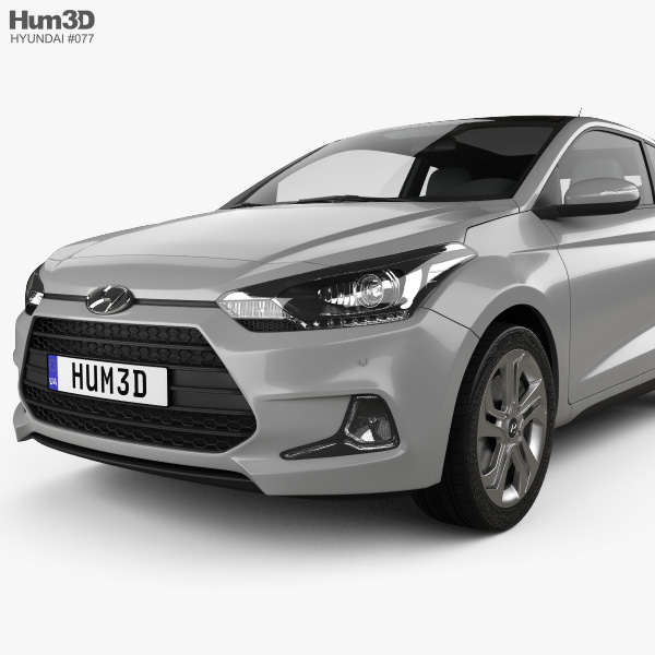 Hyundai i20 Coupe 2015 3D model - Download Hatchback on 3DModels.org