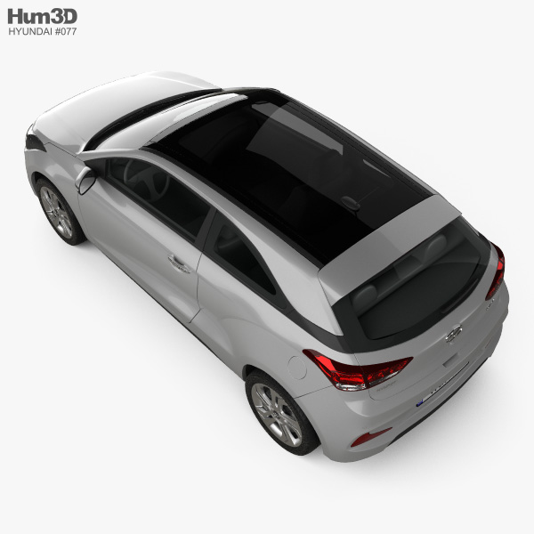Hyundai i20 Coupe 2015 3D model - Download Hatchback on 3DModels.org