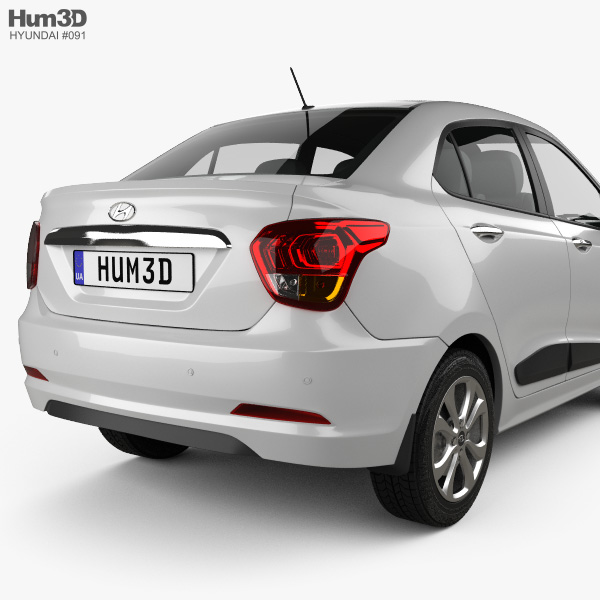 Hyundai Xcent 2017 3D model - Download Sedan on 3DModels.org