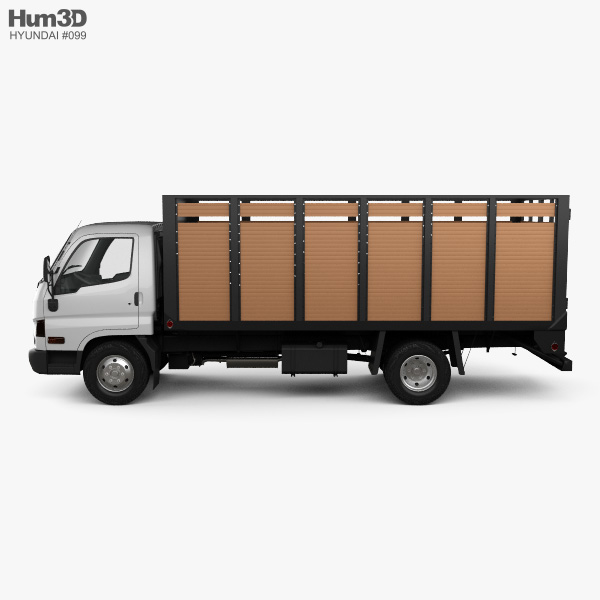 Hyundai HD65 Flatbed Truck 2015 3D model - Download Truck on 3DModels.org