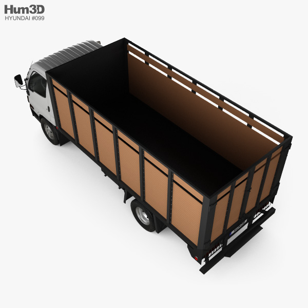 Hyundai HD65 Flatbed Truck 2015 3D model - Download Truck on 3DModels.org