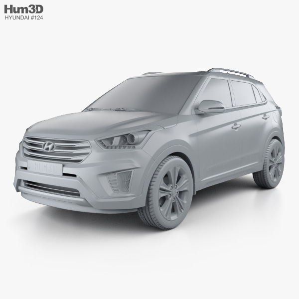 Hyundai Creta (ix25) 2019 3D model - Download Crossover SUV on 3DModels.org