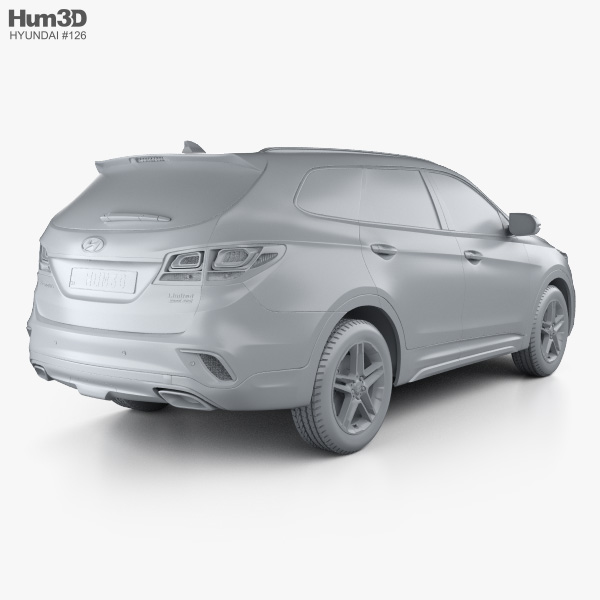 Hyundai Santa Fe (DM) 2020 3D 모델 - 다운로드 Crossover SUV on 3DModels.org