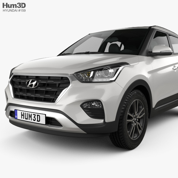 Hyundai Creta 2019 3D model - Download Crossover SUV on 3DModels.org