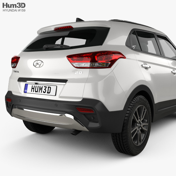 Hyundai Creta 2019 3D model - Download Crossover SUV on 3DModels.org