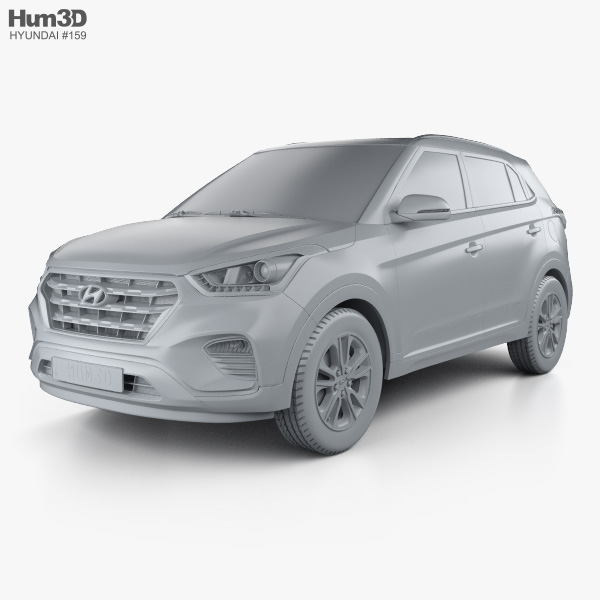 Hyundai Creta 2019 3D model - Download Crossover SUV on 3DModels.org